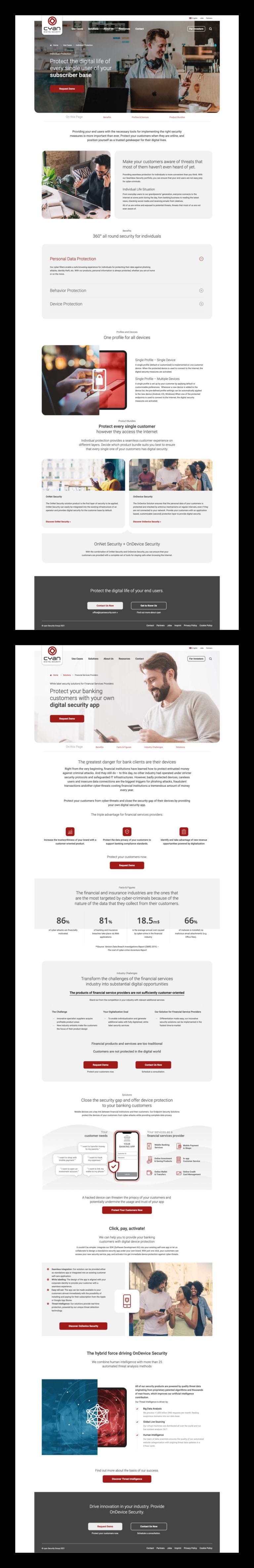 cyan Website Relaunch und B2B Online Marketing | dmcgroup